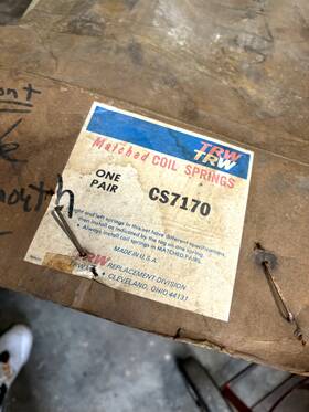 TRW CS7170 Coil Springs